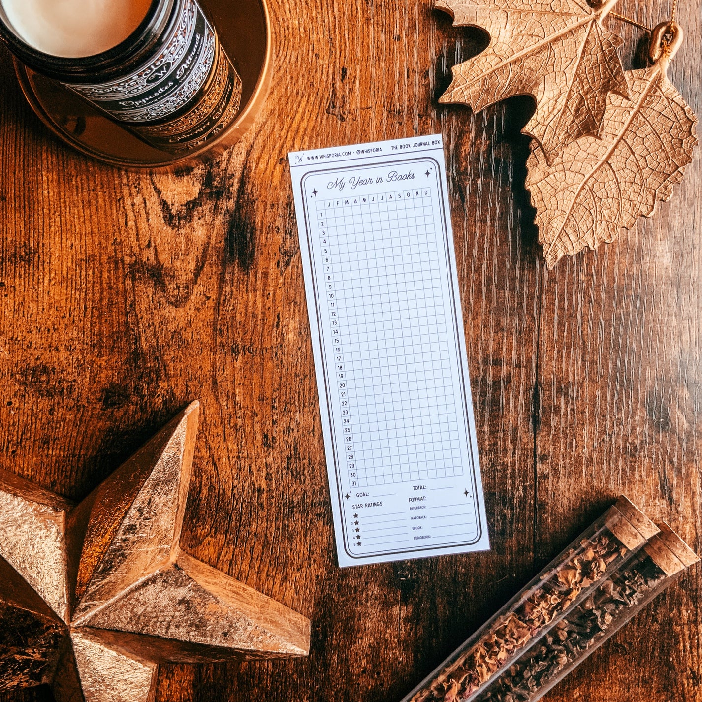 Year in Books Half Page Sticker – Whisporia